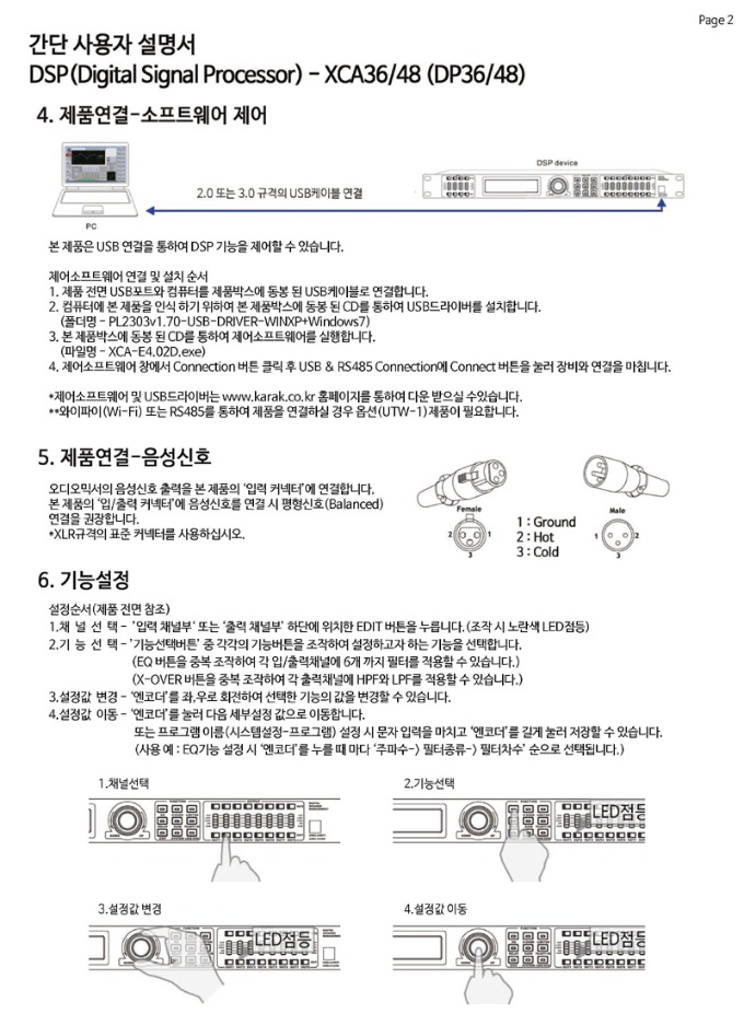 XCA48, dB-MARK 디지털 스피커 시그널 프로세서,32bit DSP Processor 내장,RS485통신,RJ45,4 in 8 out